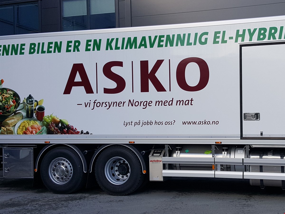 ASKO MIDT-NORGE med Norges første hybrid distribusjonsbil | NorgesGruppen